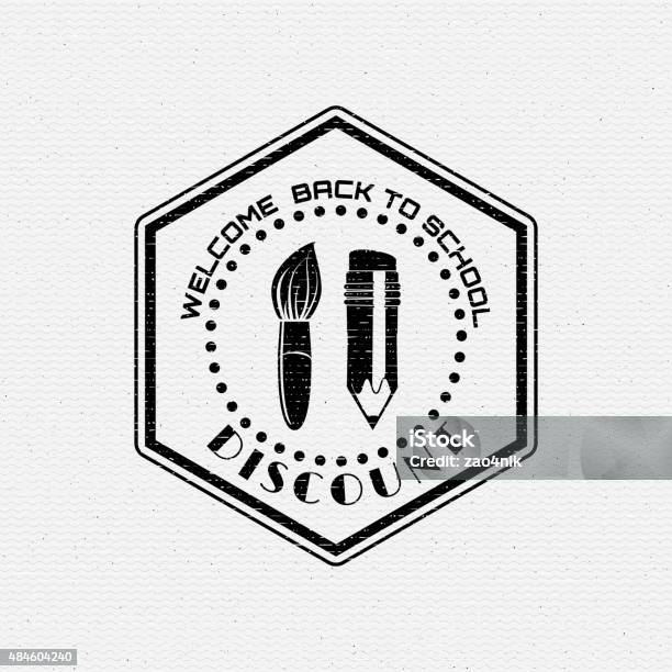 Retour À Lécole Étiquettes Et De Badges Avec Logos Pour Tout Usage