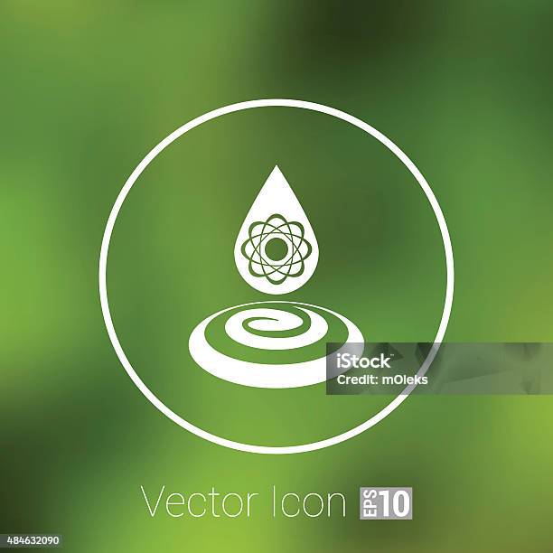 Produit Chimique Icônes Élément Icône De Symbole De Latome Formule Gene