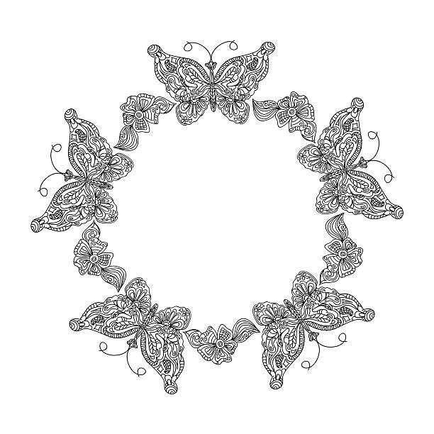 120+ Butterfly Frame Coloring Page Illustrations, Royalty-Free Vector ... 120+ Butterfly Frame Coloring Page Illustrations, Royalty-Free Vector ...