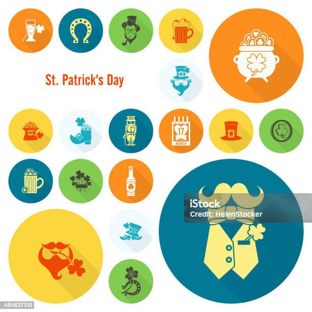 Saint Patricks Day Icon Set Stock Illustration Download Image Now