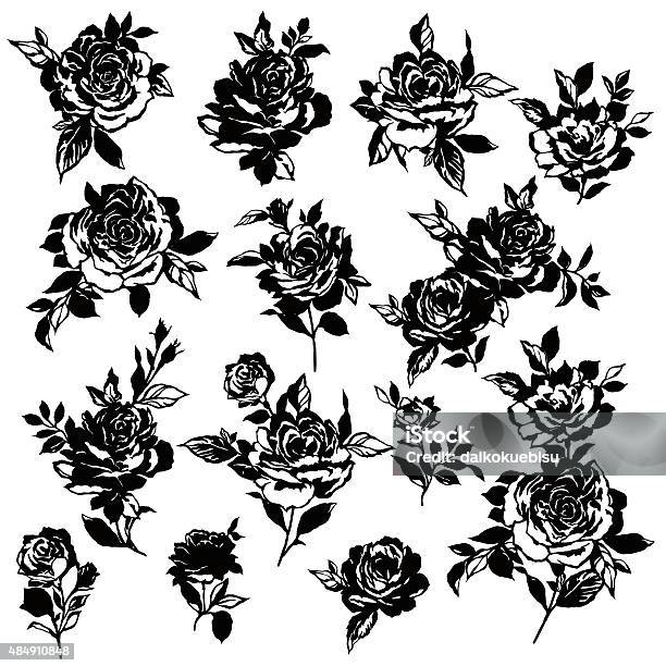 Illustration Of The Rose向量圖形及更多2015年圖片 2015年 一朵花 便裝 Istock