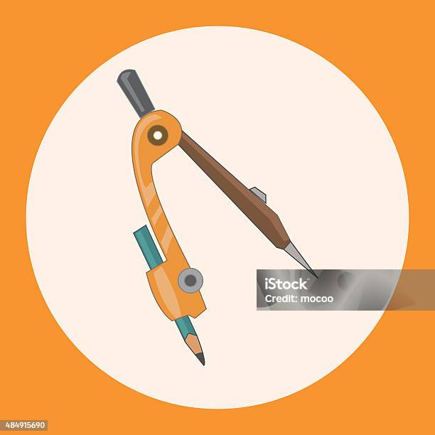 Stationary Compass Theme Elements Vector Eps Stock Illustration Download Image Now 2015