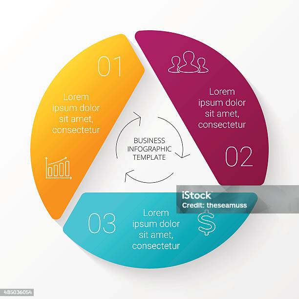 Infografis Lingkaran Vektor Templat Untuk Diagram Siklus Grafik ... Infografis Lingkaran Vektor Templat Untuk Diagram Siklus Grafik ...
