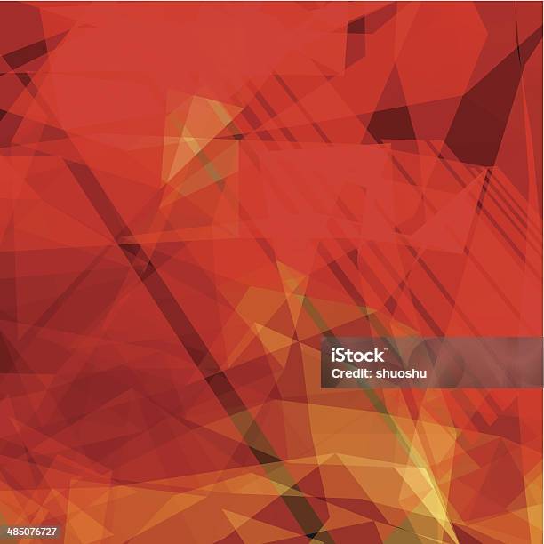 Abstract Red Transparency Shape Background Stock Illustration