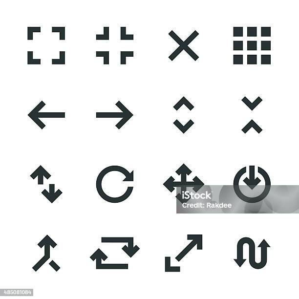 Navigation Silhouette Icons向量圖形及更多圖示圖片 圖示 關閉的 圓形 Istock