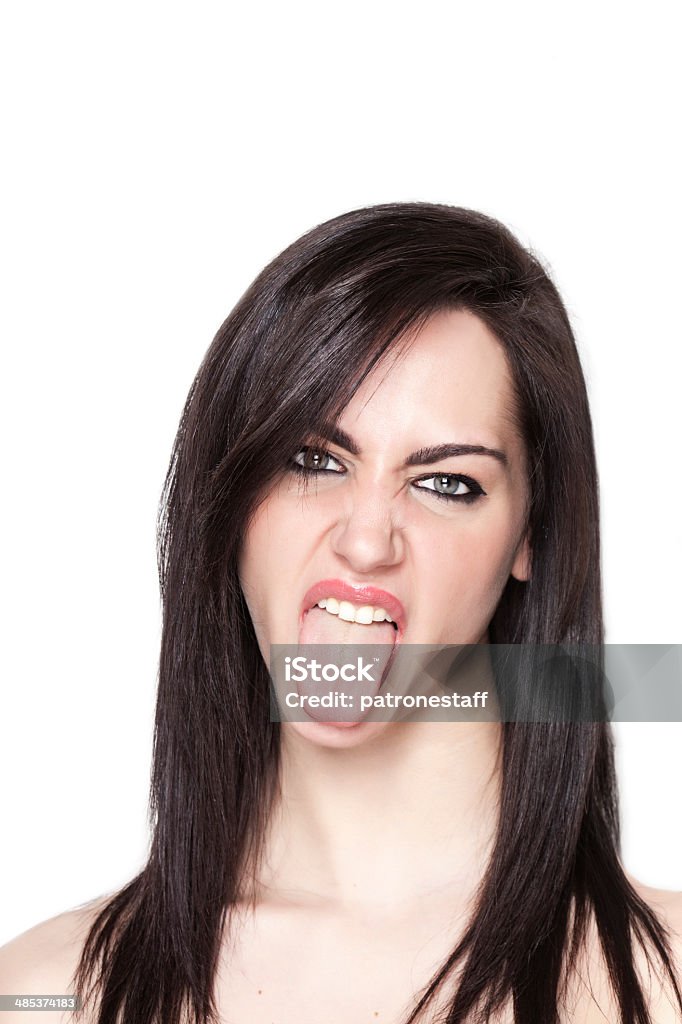 Chica Con La Lengua Aferró A Foto De Stock Y Más Banco De Imágenes De Actitud Actitud