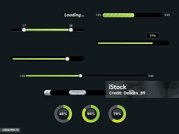 Vector Collection Of Preloaders And And Progress Loading Bars Stock ... Vector Collection Of Preloaders And And Progress Loading Bars Stock ...