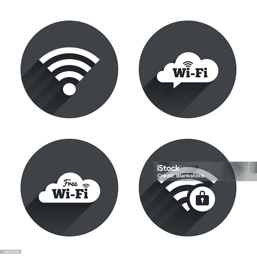 Ikon Jaringan Nirkabel Wifi Zona Wifi Terkunci Ilustrasi Stok Unduh Gambar Sekarang 2015