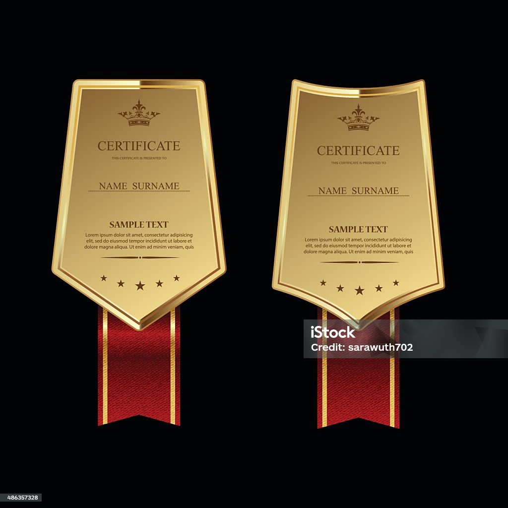 Vector Certificate Template向量圖形及更多成就圖片 成就 招貼 榮譽 Istock
