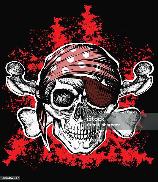 Jolly Roger 해적선 기호까지 질려 뼈 해적에 대한 스톡 벡터 아트 및 기타 이미지 해적 2015년 검 Istock
