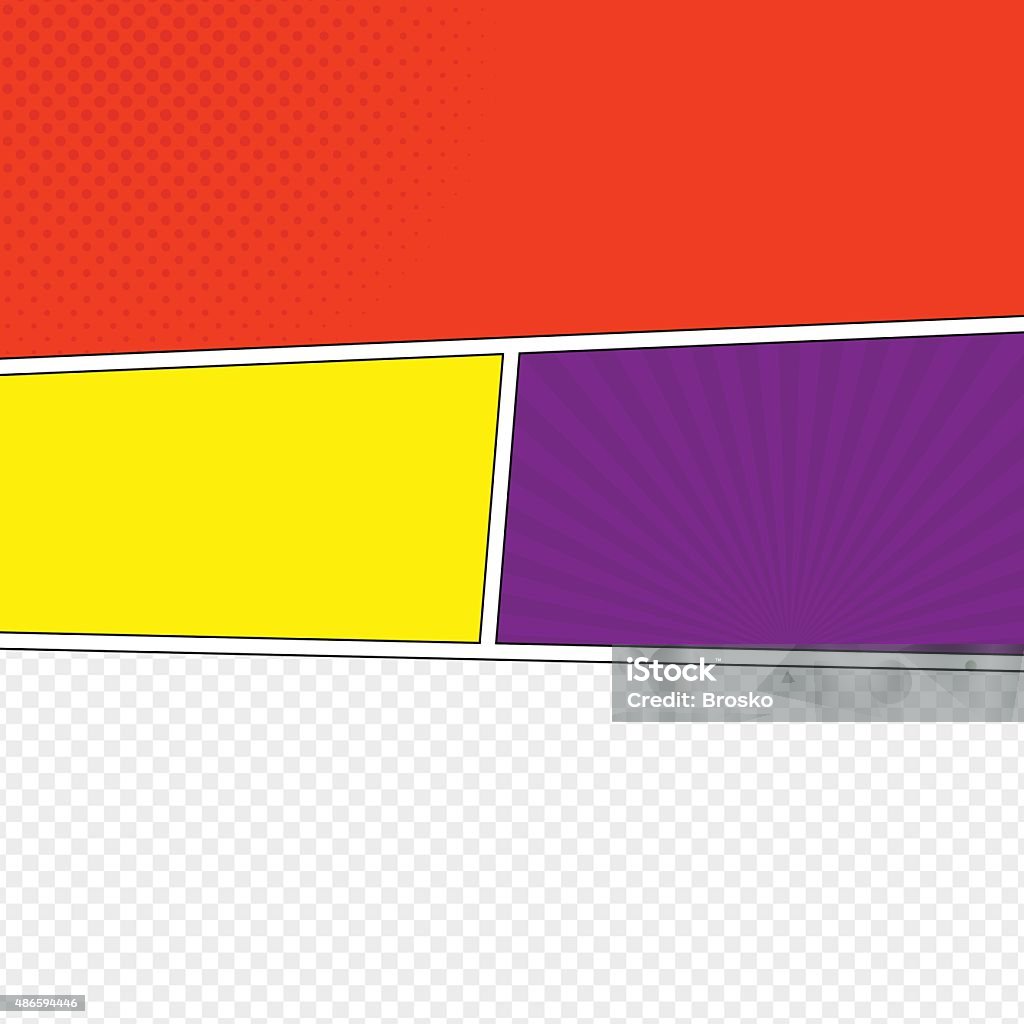 Vector Mockup Of A Typical Comic Book Page Stock Illustration