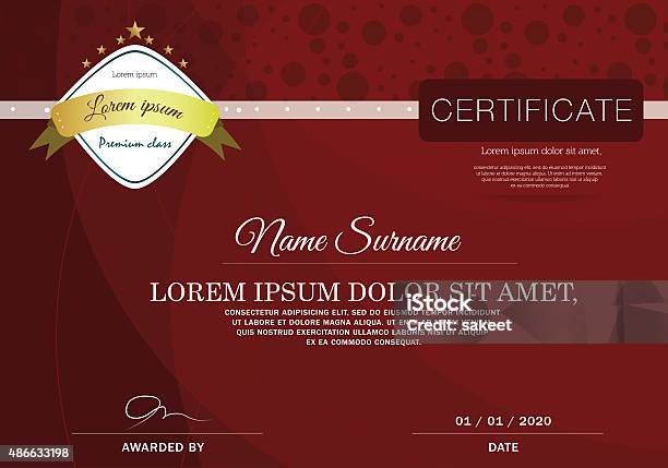 Retro Frame Certificate Template Vector向量圖形及更多2015年圖片 2015年 優惠券 商務