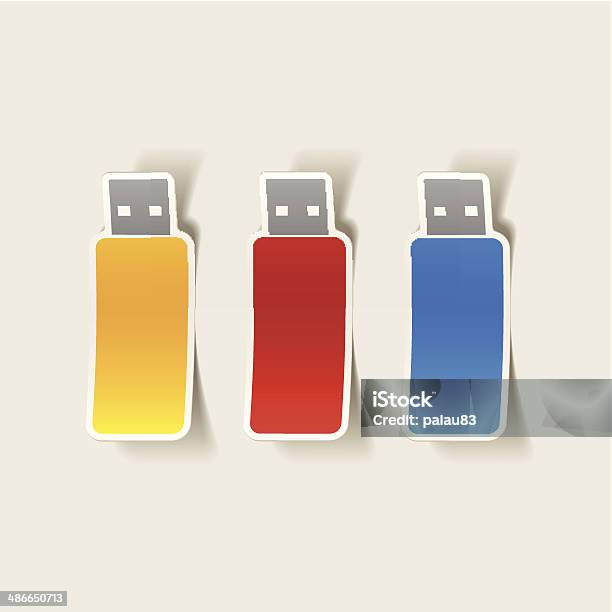 실감나는 디자인 요소 Usb 0명에 대한 스톡 벡터 아트 및 기타 이미지 0명 Usb 케이블 그림자 Istock