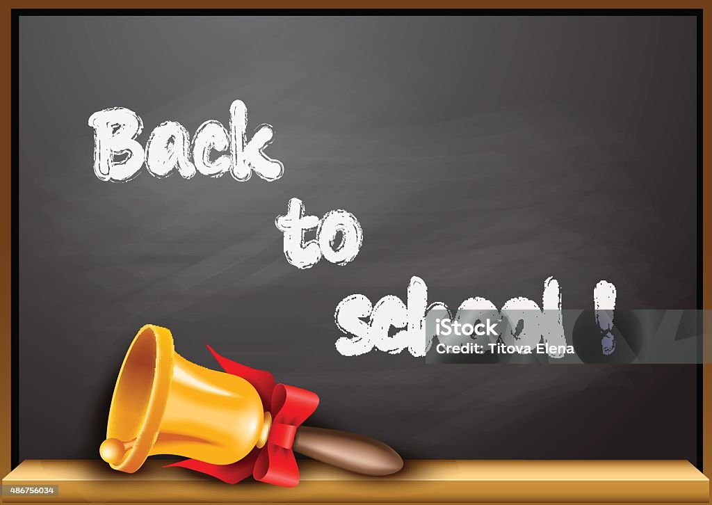 Back To School 포스터 골든 Bell 2015년에 대한 스톡 벡터 아트 및 기타 이미지 2015년 개인 장식품