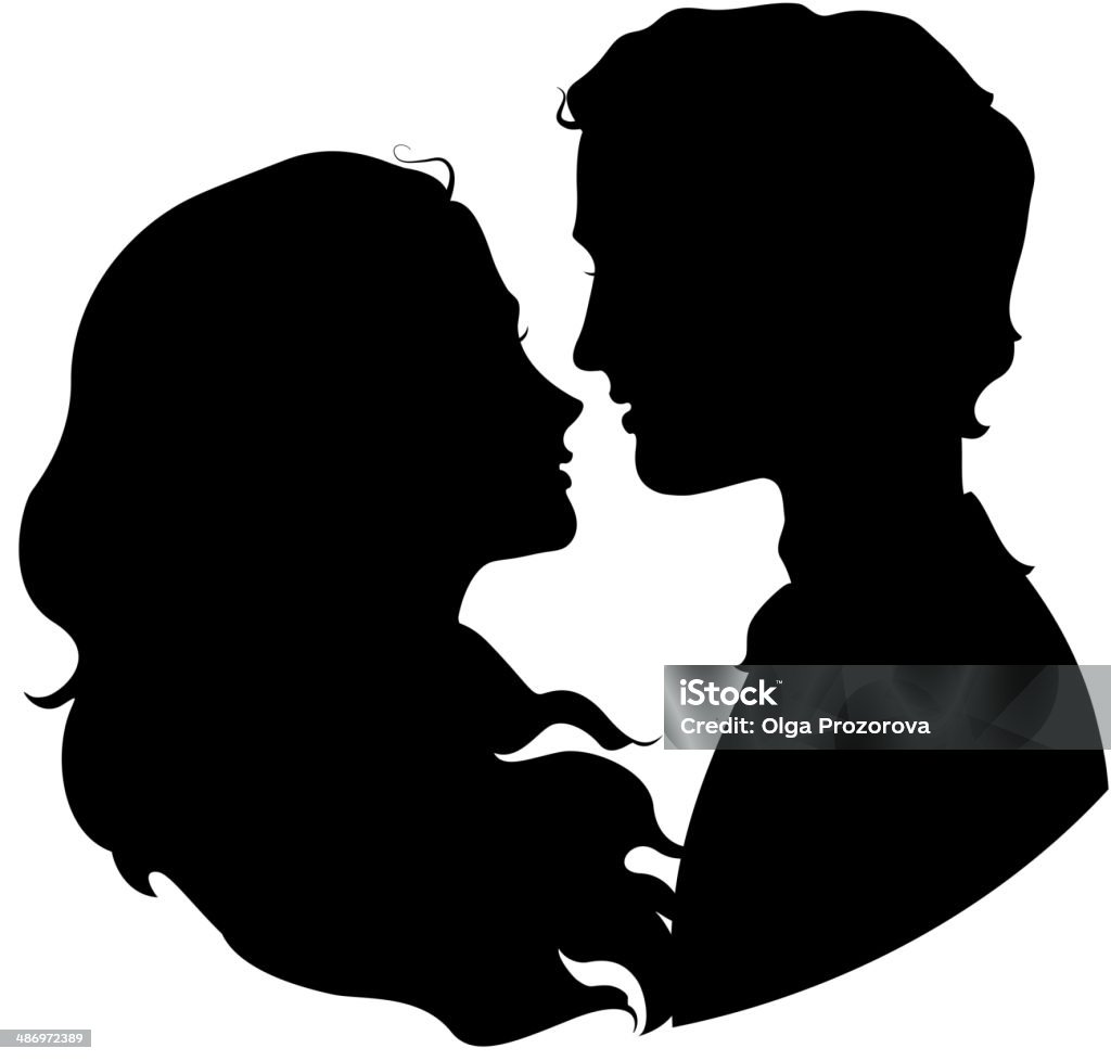 Silhouette Der Liebespaar Stock Vektor Art Und Mehr Bilder Von Paar