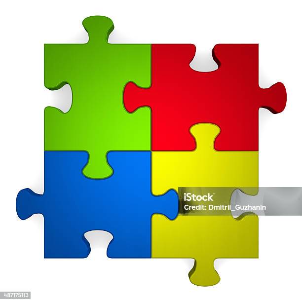 3 D 다색 낱말퍼즐 흰색 3차원 형태에 대한 스톡 사진 및 기타 이미지 3차원 형태 개념 개념과 주제 Istock