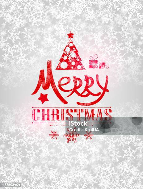 Kartu Ucapan Natal Ilustrasi Liburan Ilustrasi Stok Unduh Gambar