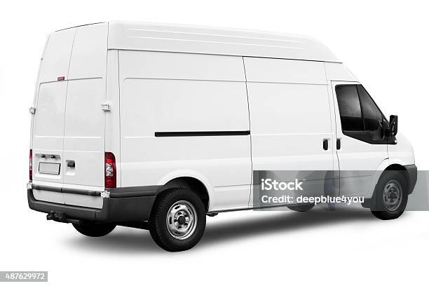 Plain White Van 격리됨에 흰색 배경의 화물차에 대한 스톡 사진 및 기타 이미지 화물차 흰색 배경 흰색
