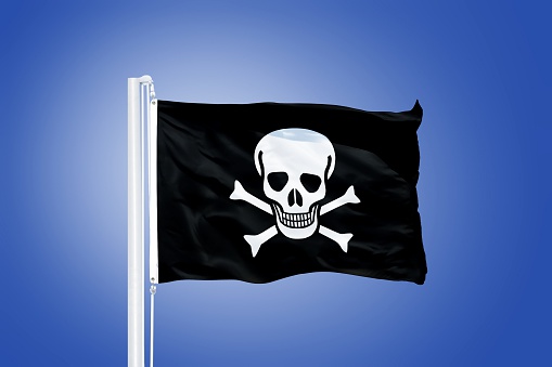 Jolly Roger 해적선 플랙 불기 풍력 2015년에 대한 스톡 사진 및 기타 이미지 2015년 검 기 Istock
