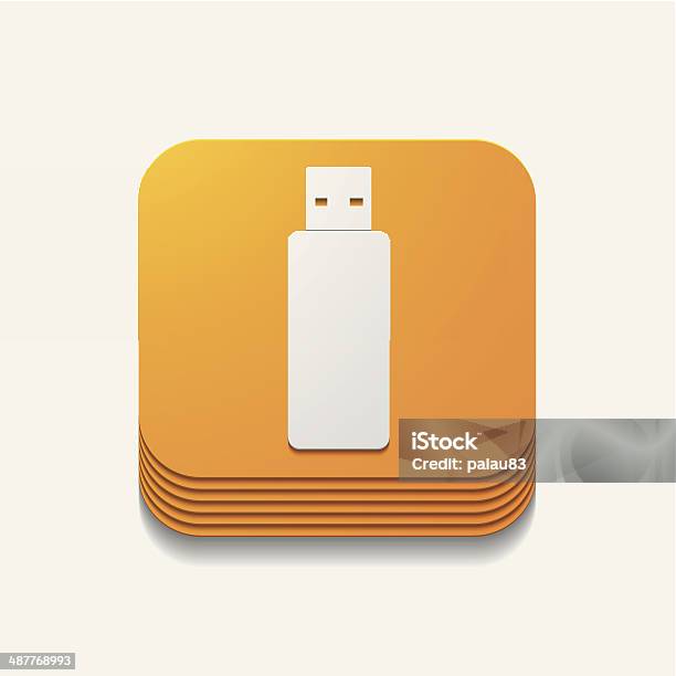 스퀘어 버튼 Usb 0명에 대한 스톡 벡터 아트 및 기타 이미지 0명 Usb 케이블 데이터 Istock
