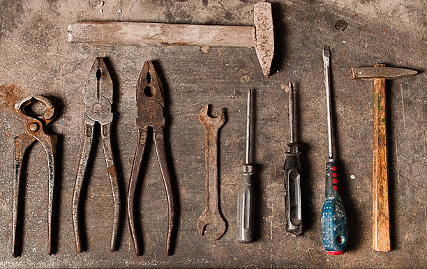 Free picture: rusty tools, hammer, nails, hand tool