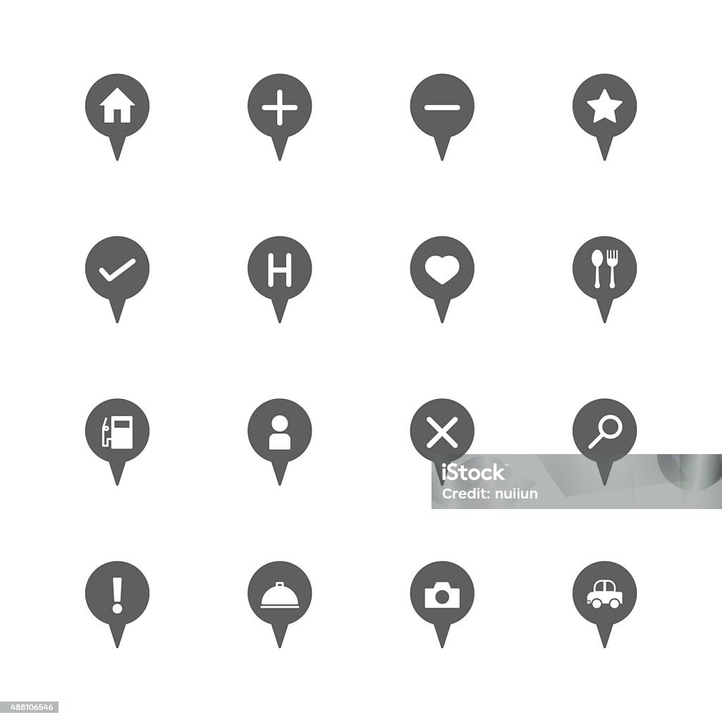 Karte Pinlageikonenset Stock Vektor Art und mehr Bilder von ... Karte Pinlageikonenset Stock Vektor Art und mehr Bilder von ...