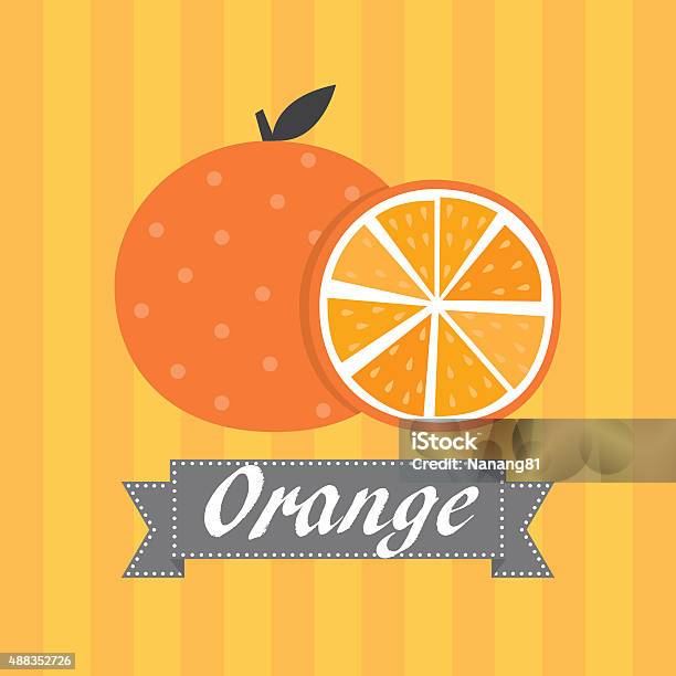 Orange Fruit向量圖形及更多2015年圖片 2015年 一片 健康飲食 Istock
