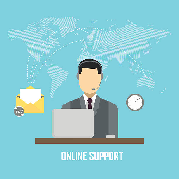 130 Man Talking On Landline Phone Stock Illustrations Royalty Free