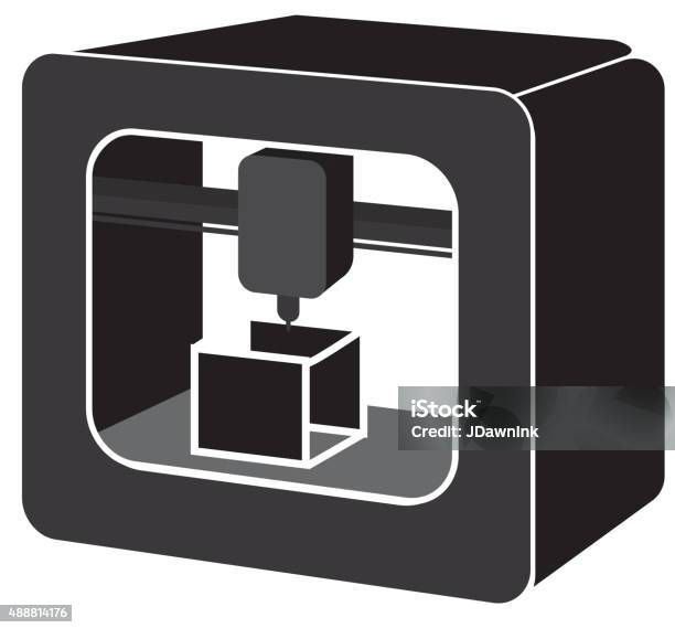 3 D 인쇄 아이콘이 회색으로 2015년에 대한 스톡 벡터 아트 및 기타 이미지 2015년 3차원 인쇄 3차원 형태