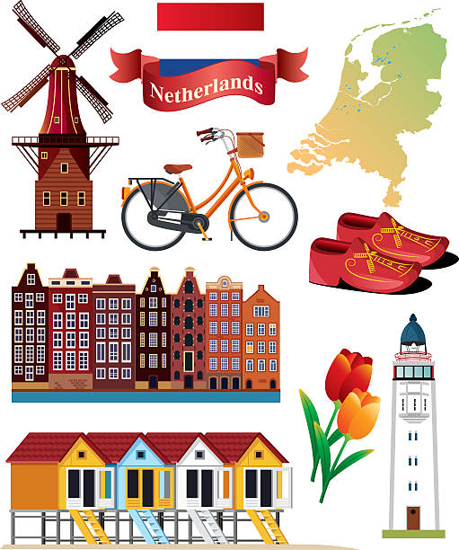 270 Dutch Windmill Bike Stock Illustrations Royalty Free Vector