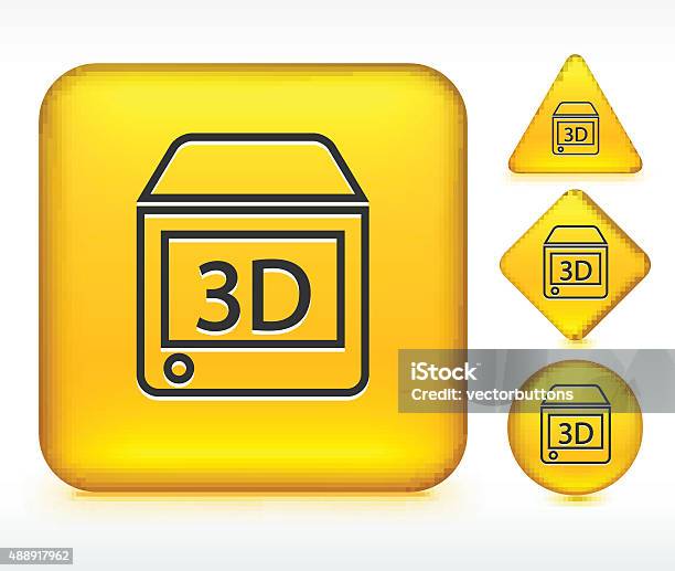 3 D 프린터 노란색 버튼 2015년에 대한 스톡 벡터 아트 및 기타 이미지 2015년 3차원 인쇄 3차원 형태 Istock