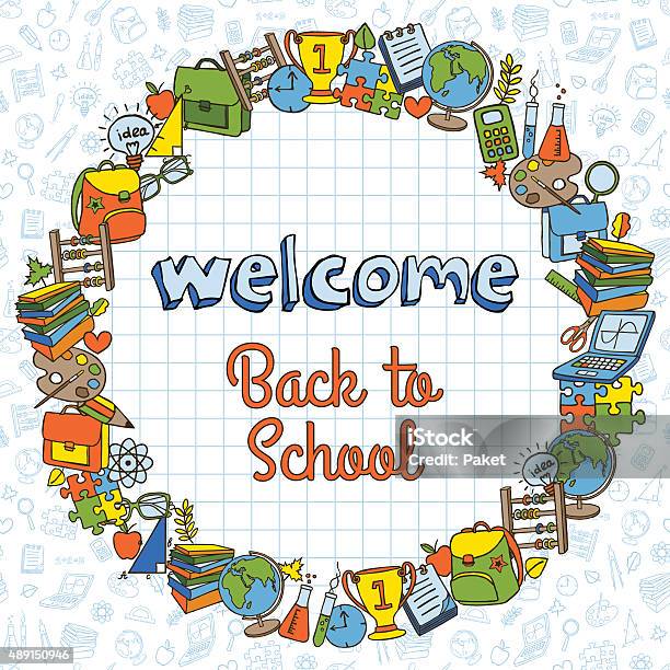 Back To School 템플릿 0명에 대한 스톡 벡터 아트 및 기타 이미지 0명 2015년 가방 Istock