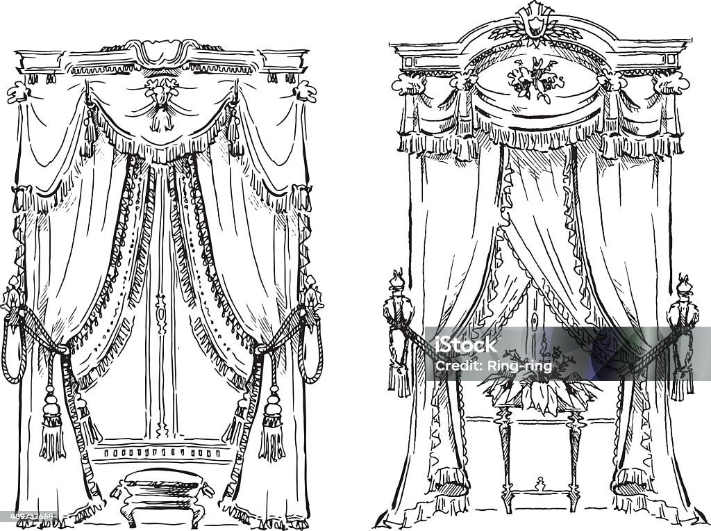 Ilustración de Vecor Hechos A Mano Dibujo De Un Acogedor Interior ... Ilustración de Vecor Hechos A Mano Dibujo De Un Acogedor Interior ...