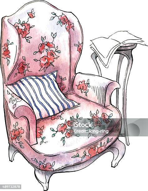 Ilustración de Vecor Hechos A Mano Dibujo De Un Acogedor Interior ... Ilustración de Vecor Hechos A Mano Dibujo De Un Acogedor Interior ...