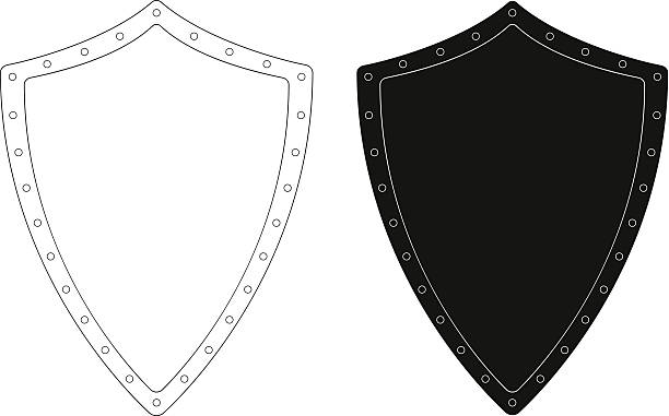 270 Shield Medieval Hand Drawing Stock Illustrations Royalty Free