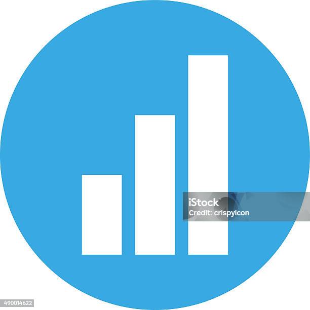 Bar Graph 아이콘을 둥근 버튼을 클릭합니다 원형 시리즈 2015년에 대한 스톡 벡터 아트 및 기타 이미지 2015년