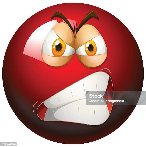 Angry 얼굴 아르카디아 Ball 2015년에 대한 스톡 벡터 아트 및 기타 이미지 2015년 감정 단일 객체 Istock