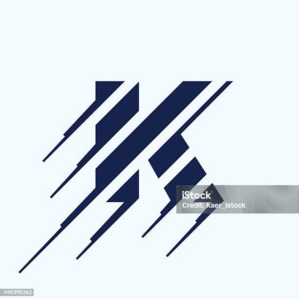 K 알파벳 아이콘크기 디자인 템플릿 기업 재무와 산업에 대한 스톡 벡터 아트 및 기타 이미지 기업 재무와 산업 날기