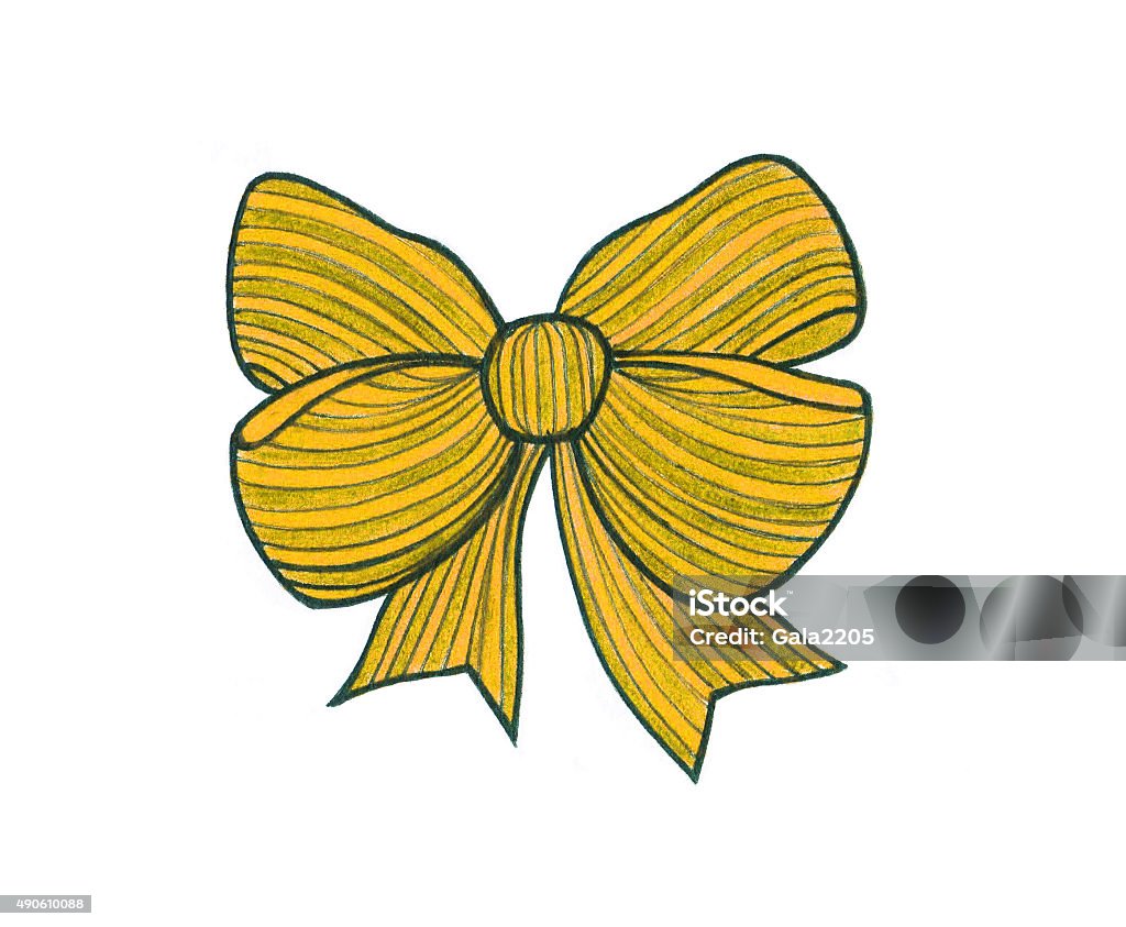 Graphic Bow Drawing Color Pencils Stock Illustration Download Image Now 2015 Abstract Art