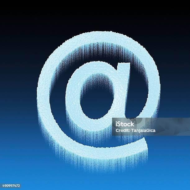 Photo Libre De Droit De Alphabet Glace Bleue Symbole De Courriel Signe