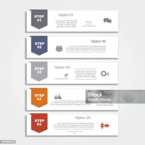 Infographic Report Template Layout Vector Illustration向量圖形及更多5號圖片 Istock