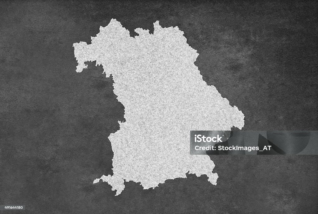 German Federal State Of Bavaria Map Outline On An Blackboard Stok ... German Federal State Of Bavaria Map Outline On An Blackboard Stok ...