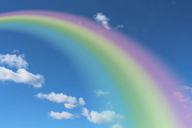 Free Stock Photo of Rainbow Background Shows Blue Sky And Snowing ...