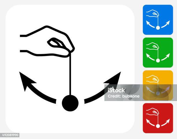 Desain Grafis Datar Ikon Pendulum Ilustrasi Stok Unduh Gambar