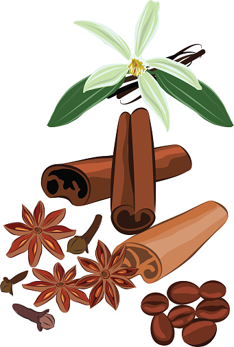 Seperangkat Gambar Kayu Manis Vanili Cengkeh Kopi Adas Manis Ilustrasi ... Seperangkat Gambar Kayu Manis Vanili Cengkeh Kopi Adas Manis Ilustrasi ...