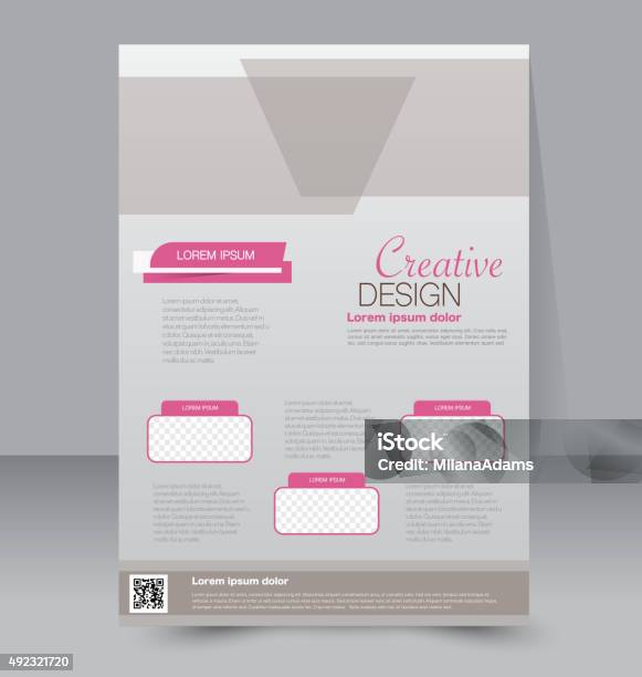 Flyer Template Business Brochure Editable A4 Poster向量圖形及更多2015年圖片 Istock