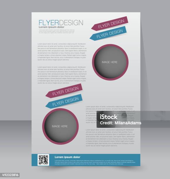 Flyer Template Business Brochure Editable A4 Poster向量圖形及更多2015年圖片 Istock