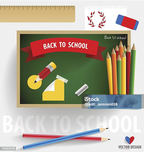 Welcome Back To School Vector Illustration向量圖形及更多一個物體圖片 一個物體 個人飾物