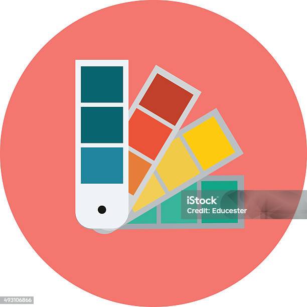 Ilustrasi Vektor Berwarna Cat Swatch Ilustrasi Stok Unduh Gambar