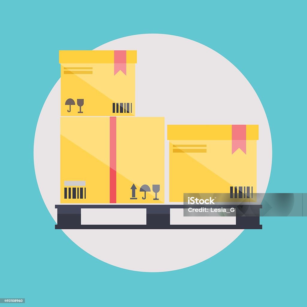 Warehouse Icons Logistic Blank And Transportation Storage Vecto Stock